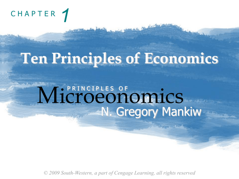 Ten Principles of Economics: Microeconomics Presentation