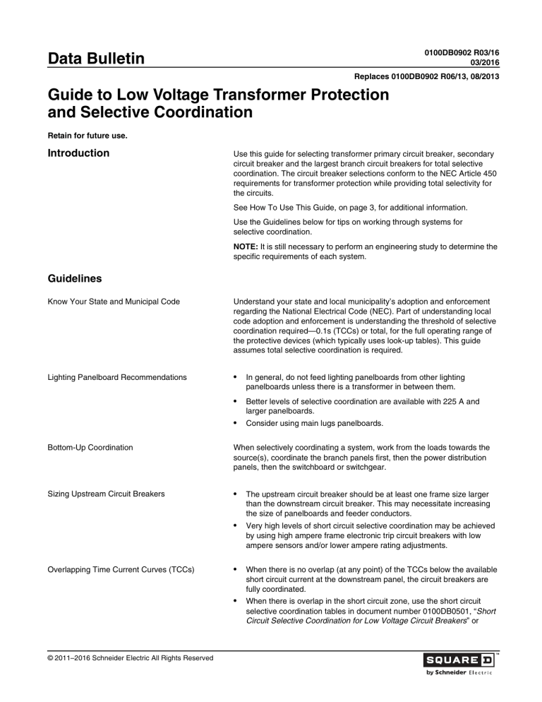 Transformer Protection & Selective Coordination Guide