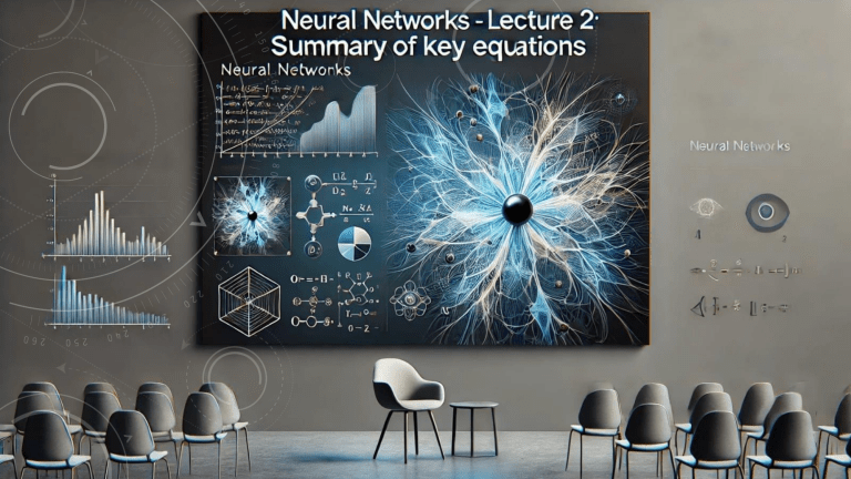 Neural Networks: Key Equations - Lecture 2 Summary