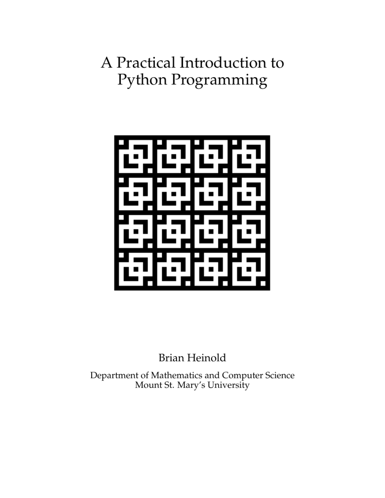 Python Programming: A Practical Introduction - Learn Python Basics