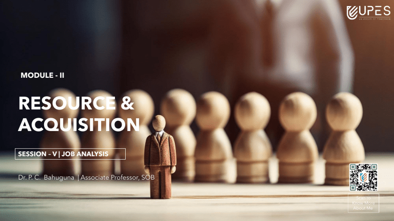 Job Analysis: Resource & Acquisition Presentation