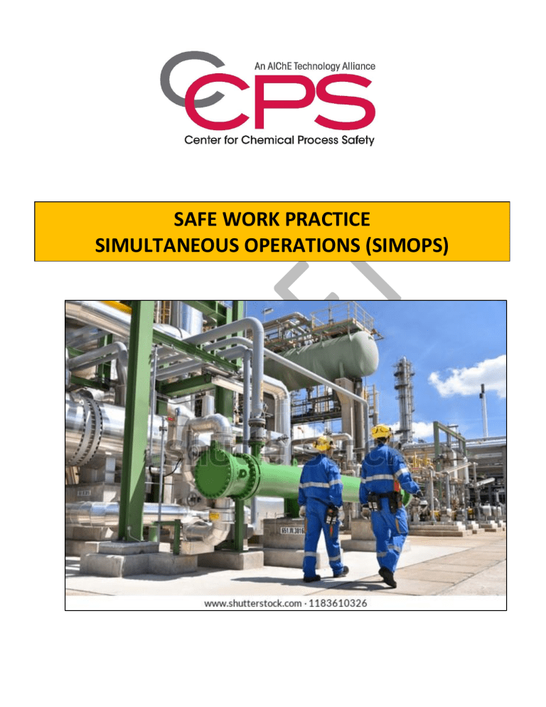SIMOPS Safe Work Practice: Hazard Management & Prevention
