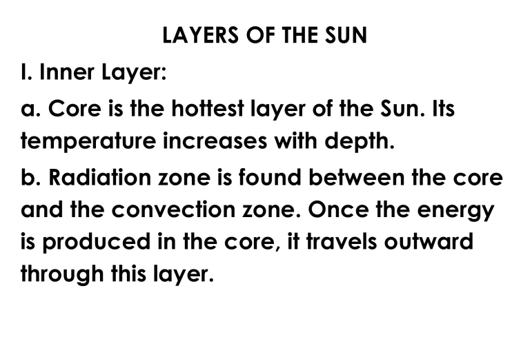 Layers of the Sun: Inner and Outer Layers Explained