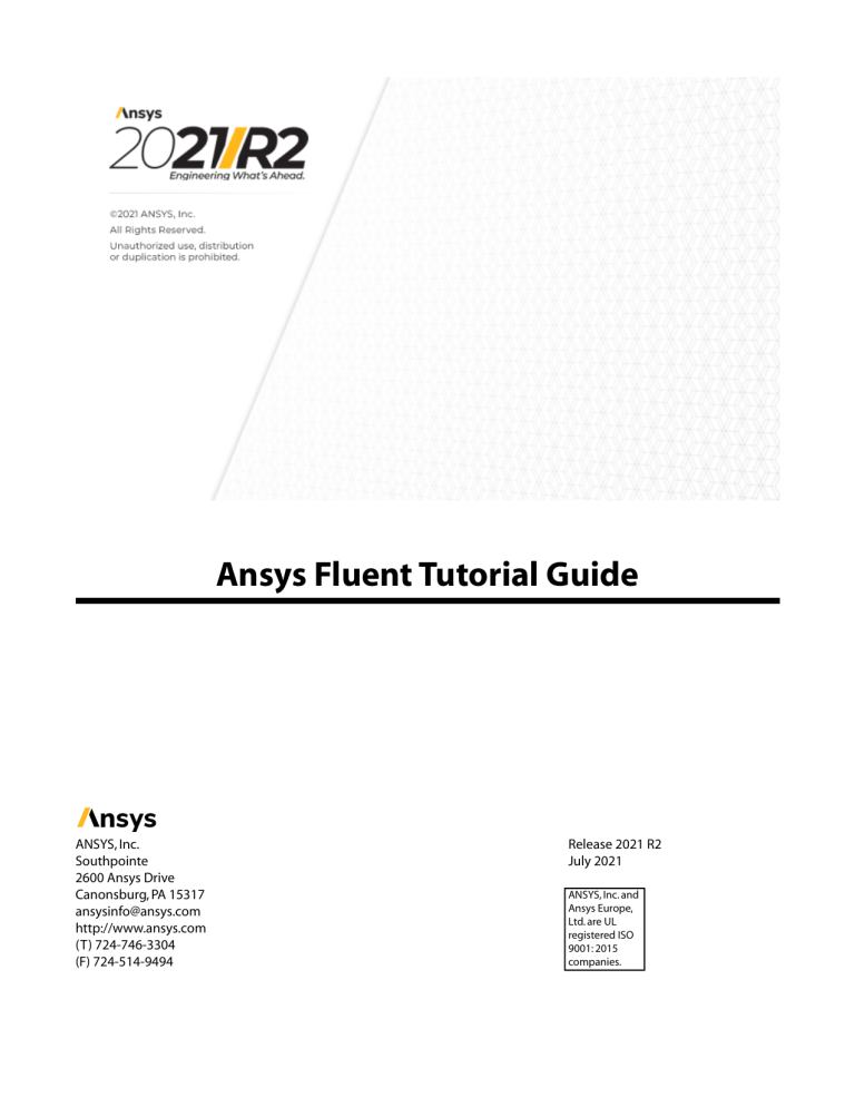 Ansys Fluent Tutorial Guide | CFD Simulation