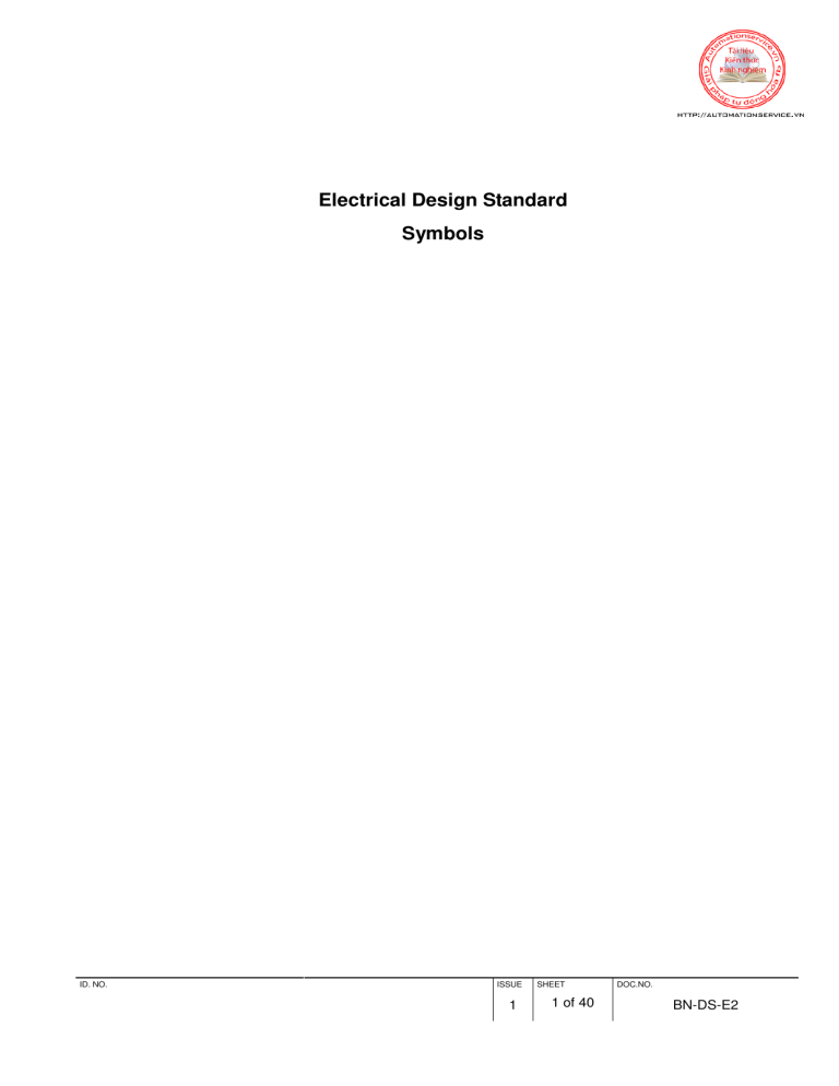 Electrical Design Standard: Symbols & Diagrams