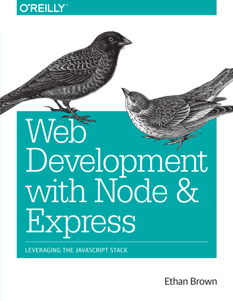 Node.js & Express Web Development Textbook
