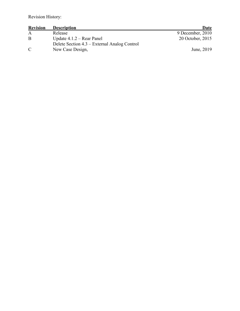 GMW 5971-160 Current Reversal Switch User Manual