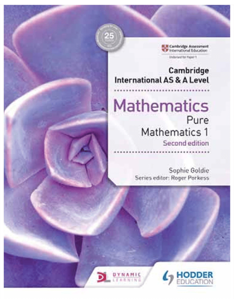 Cambridge AS & A Level Mathematics: Pure Mathematics 1