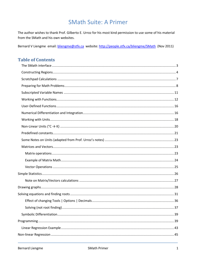 SMath Suite Primer: Free Math Software Guide