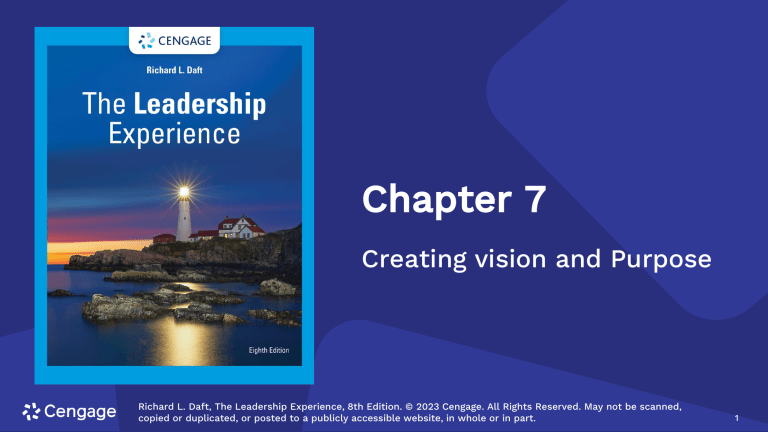 Vision and Purpose in Leadership: A Strategic Approach