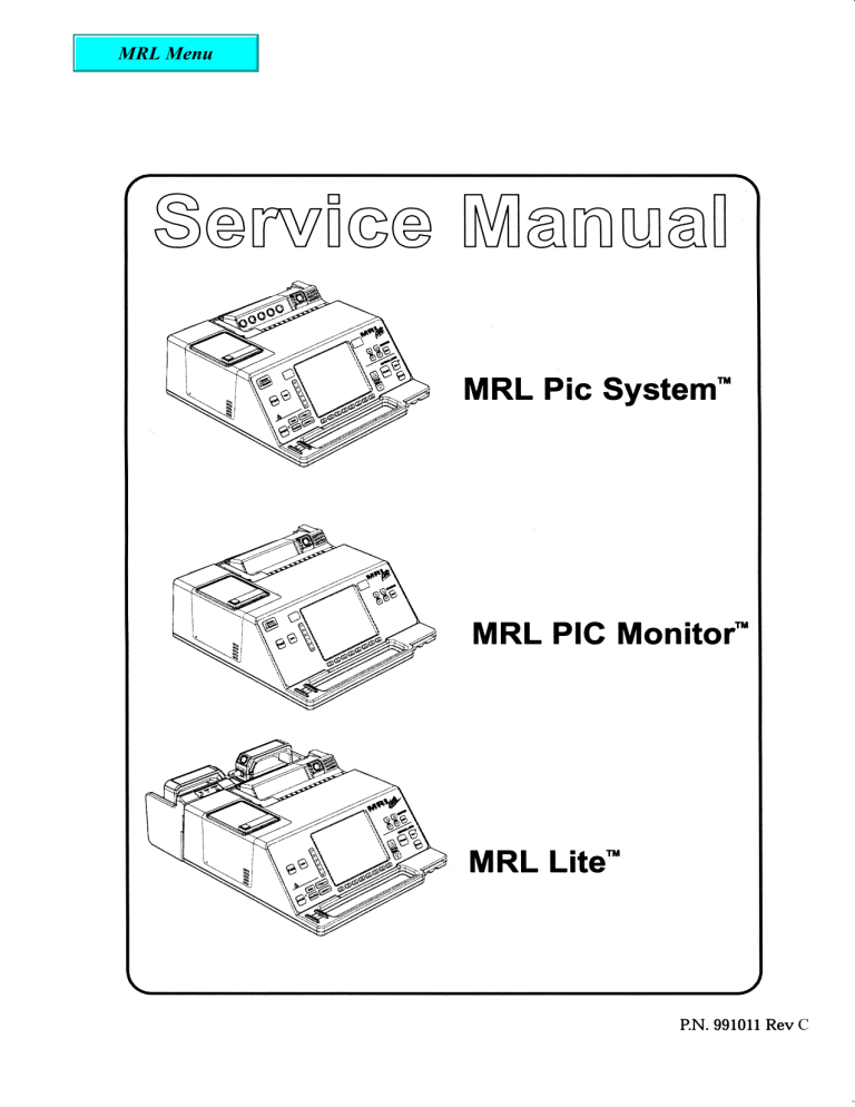 MRL PIC System Service Manual