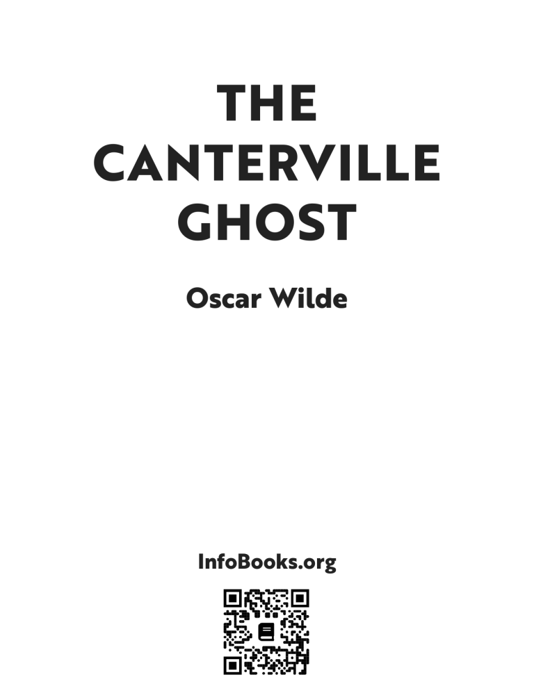 The Canterville Ghost by Oscar Wilde - Short Story