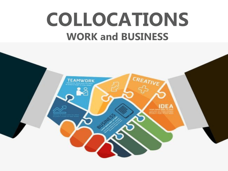Work & Business Collocations: Vocabulary List
