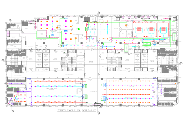 HVAC Architectural Plan: Building Ventilation Design