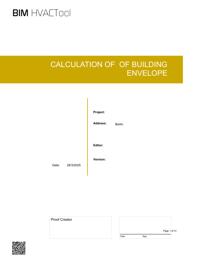 Building Envelope Calculation: ETTV Analysis