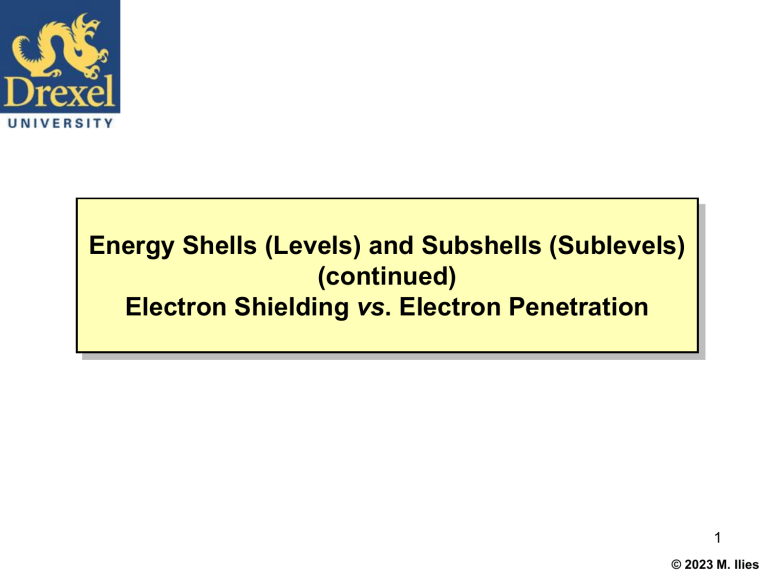 Electron Shielding & Penetration: Energy Levels Explained