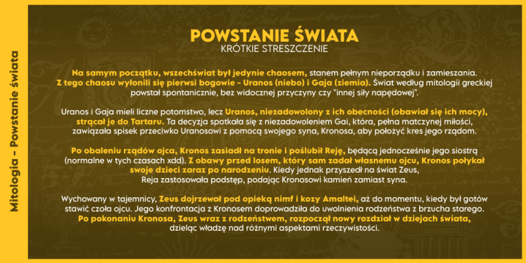 Mitologia grecka: Stworzenie, Syzyf, Prometeusz, Orfeusz