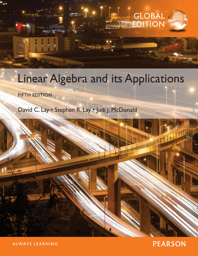 Linear Algebra and Its Applications, 5th Edition