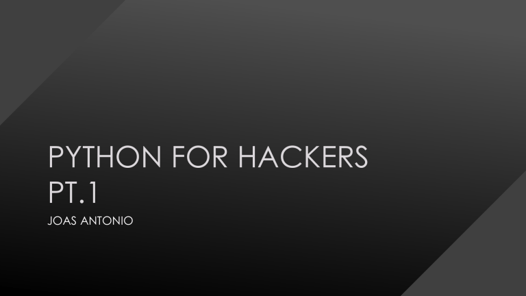 Python Hacking Scripts Collection Of Tools And Techniques