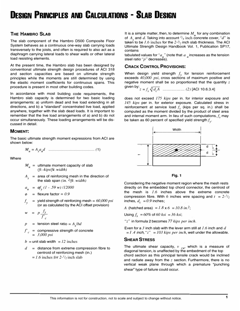 Hambro Slab Design: Principles & Calculations | Civil Engineering