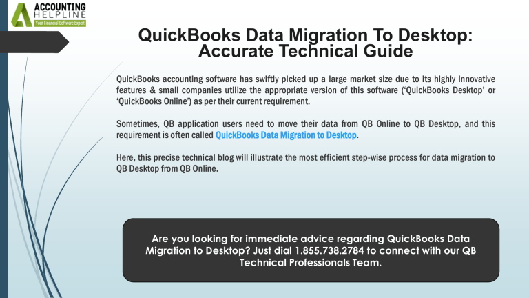 QuickBooks Data Migration: Accurate Technical Guide