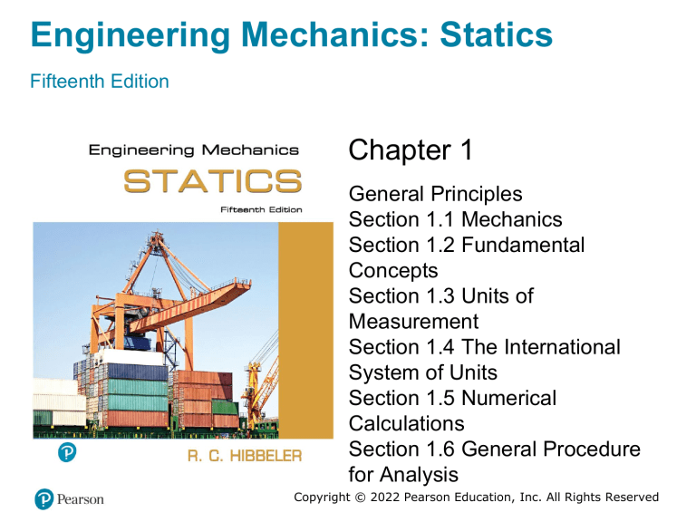 Engineering Mechanics: Statics - General Principles