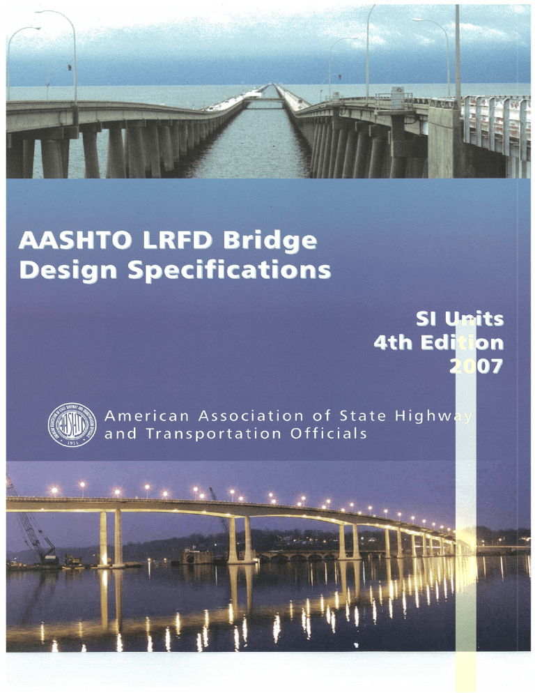 AASHTO LRFD Bridge Design Specifications