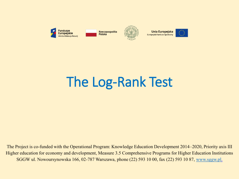 Log-Rank Test: Comparing Survival Curves