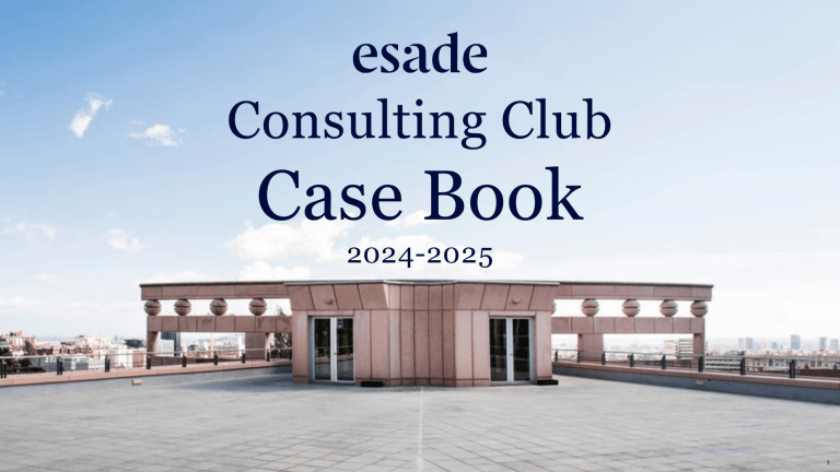 Consulting Case Book 2024-2025: ESADE MBA
