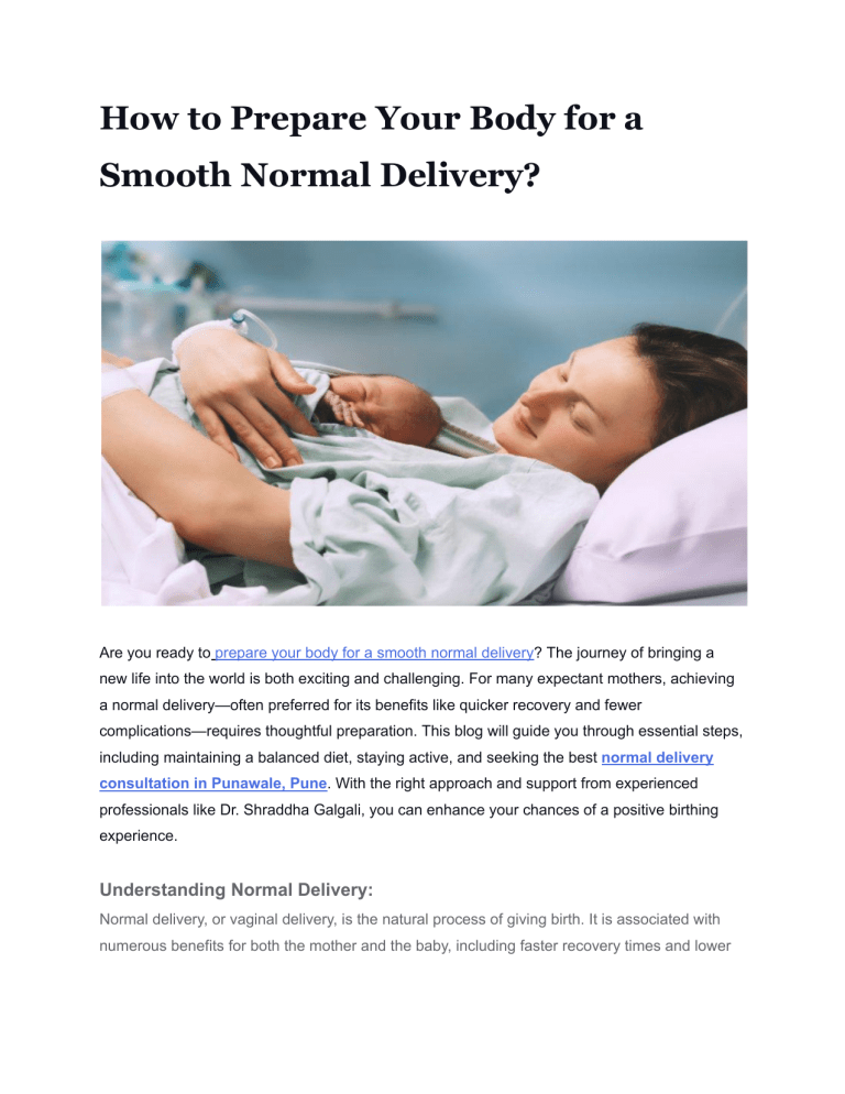 Prepare for Normal Delivery: Diet, Exercise & Expert Tips