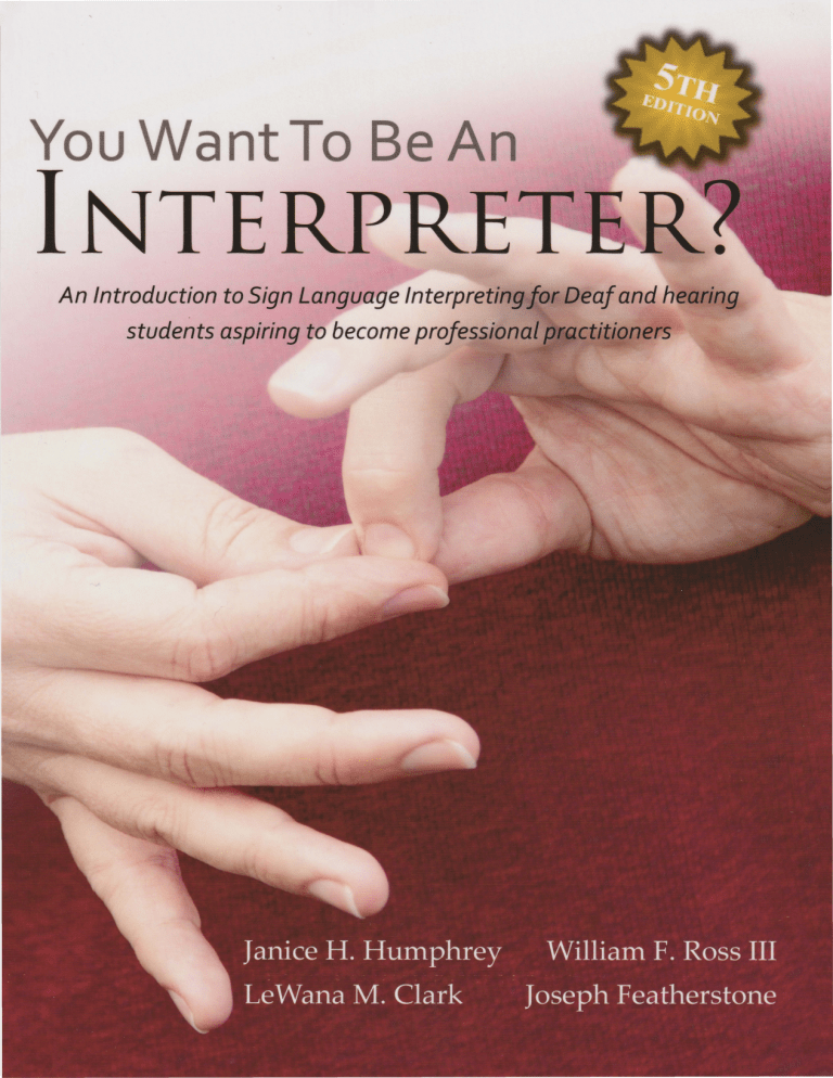 Sign Language Interpreting: An Introduction