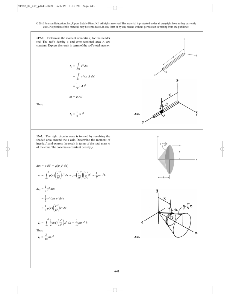 Moment of Inertia Problems & Solutions