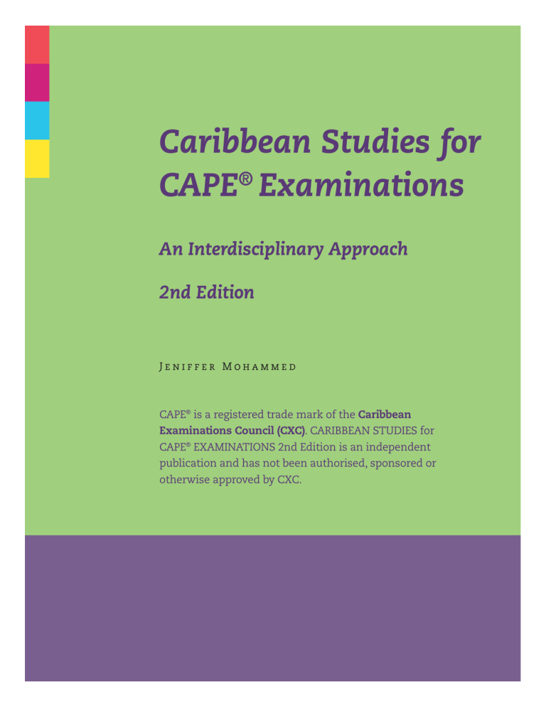 Caribbean Studies for CAPE® Examinations Textbook