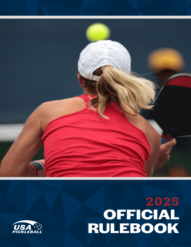 USA Pickleball Official Rulebook 2025