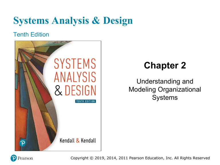 Systems Analysis & Design: Organizational Systems