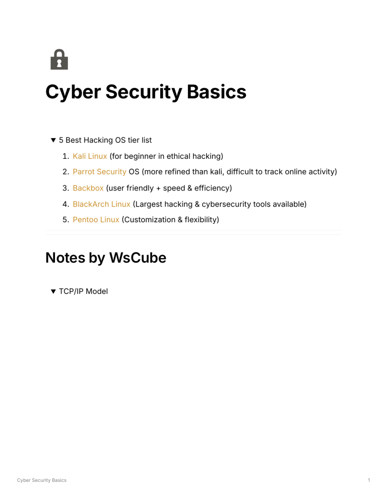 Cyber Security Basics: Hacking, Networking, and Security