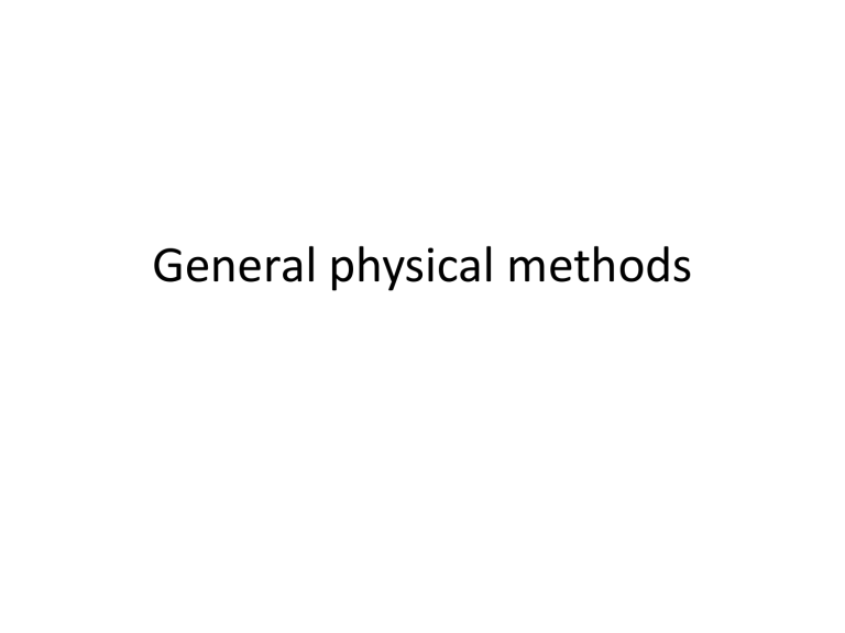 Pharmaceutical Physical Methods: Analysis & Characterization
