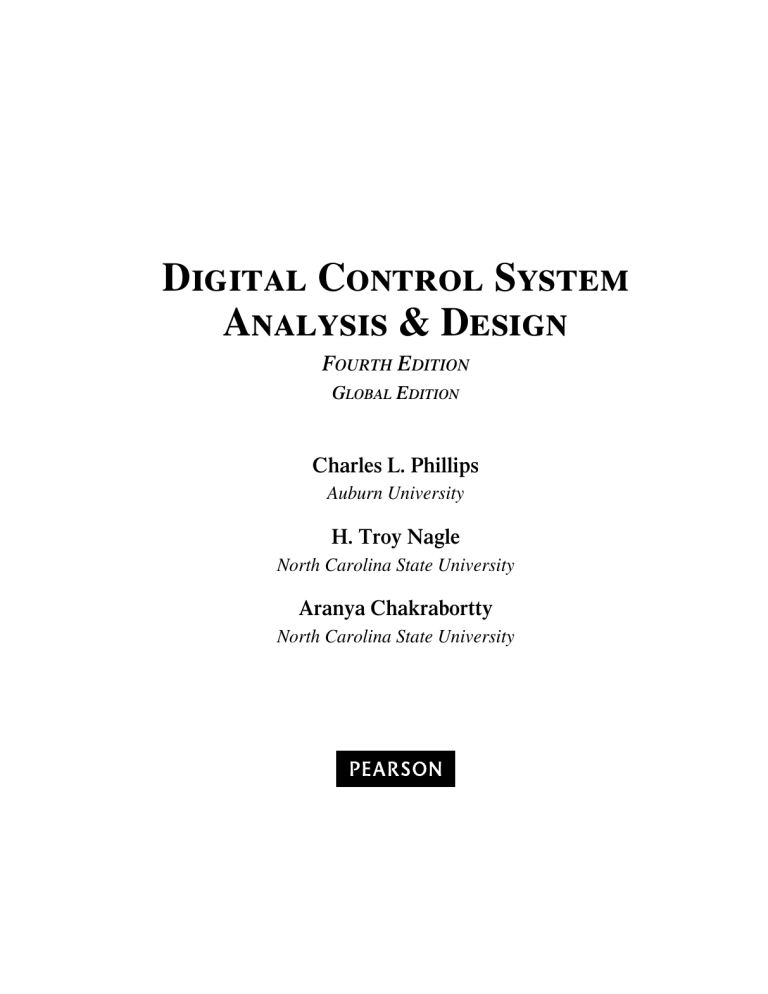 Digital Control System Analysis & Design Textbook