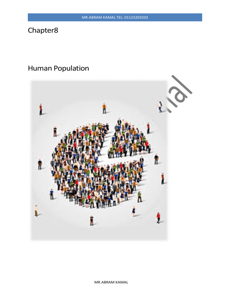 Human Population Dynamics: Growth, Distribution & Demography