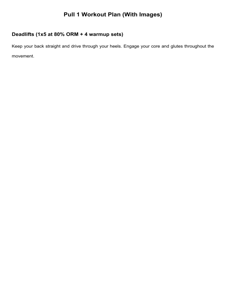 Pull Workout Plan: Strength Training Exercises