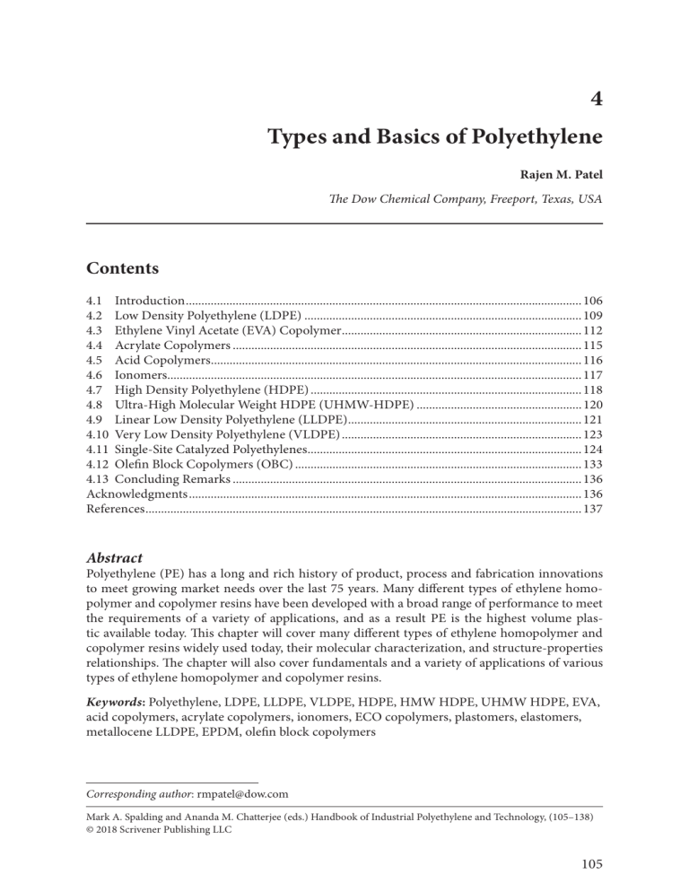 Polyethylene Types & Basics: LDPE, LLDPE, HDPE, Copolymers