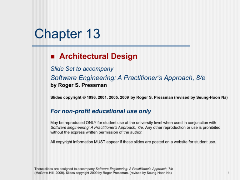 Software Architecture Design: Principles and Styles