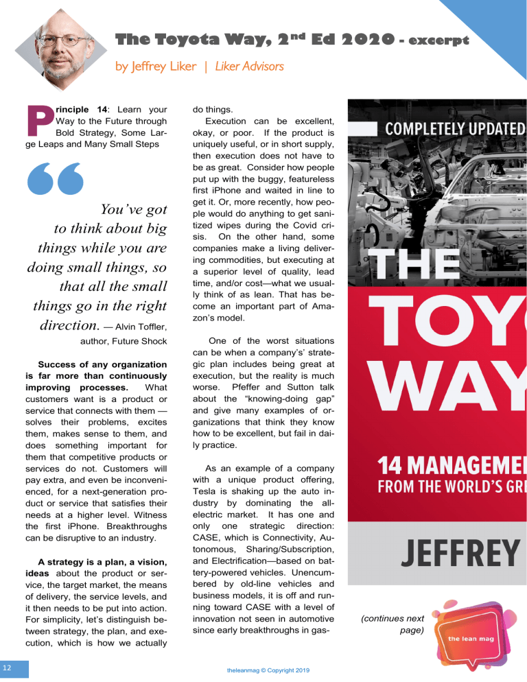 Toyota Way Strategy: Bold Vision & Execution