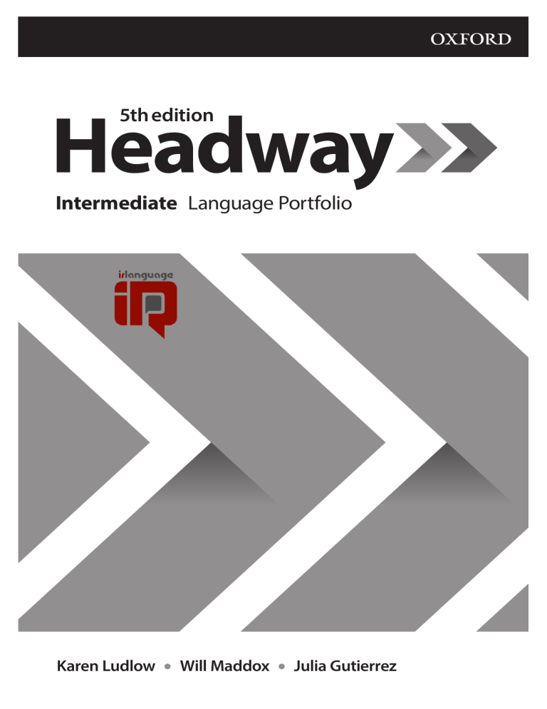 Headway Intermediate Language Portfolio