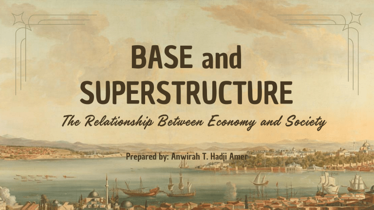 Marx, Levi-Strauss: Base, Superstructure & Structuralism