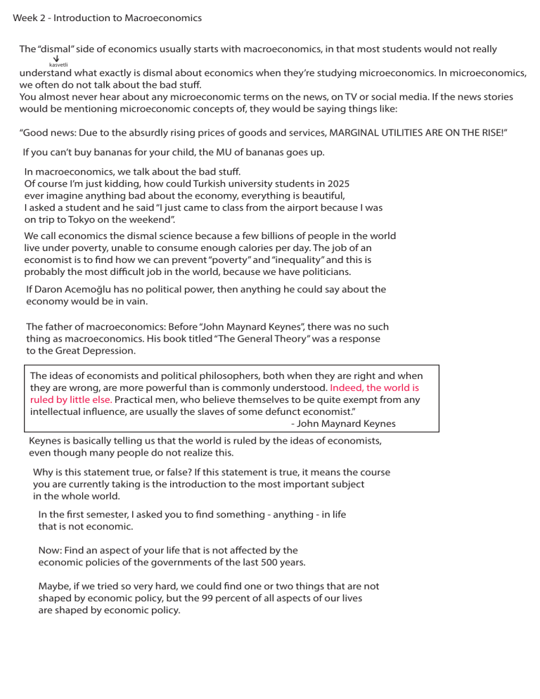 Macroeconomics: GDP, Business Cycles, & Economic Policy