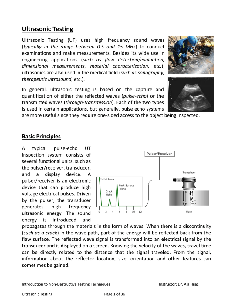 Ultrasonic Testing: Principles & Wave Propagation