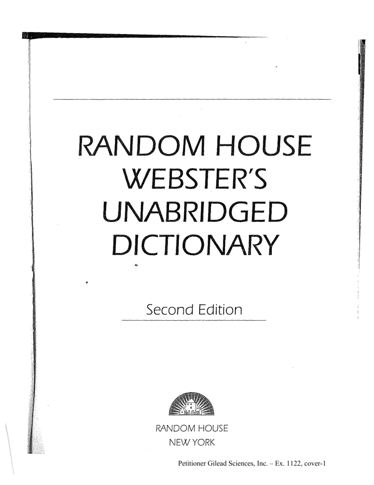 Random House Webster's Unabridged Dictionary, 2nd Edition