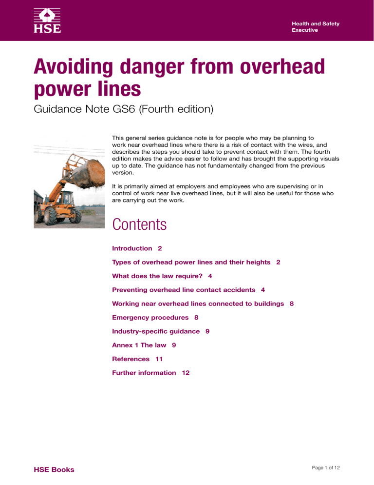 Avoiding Danger From Overhead Power Lines