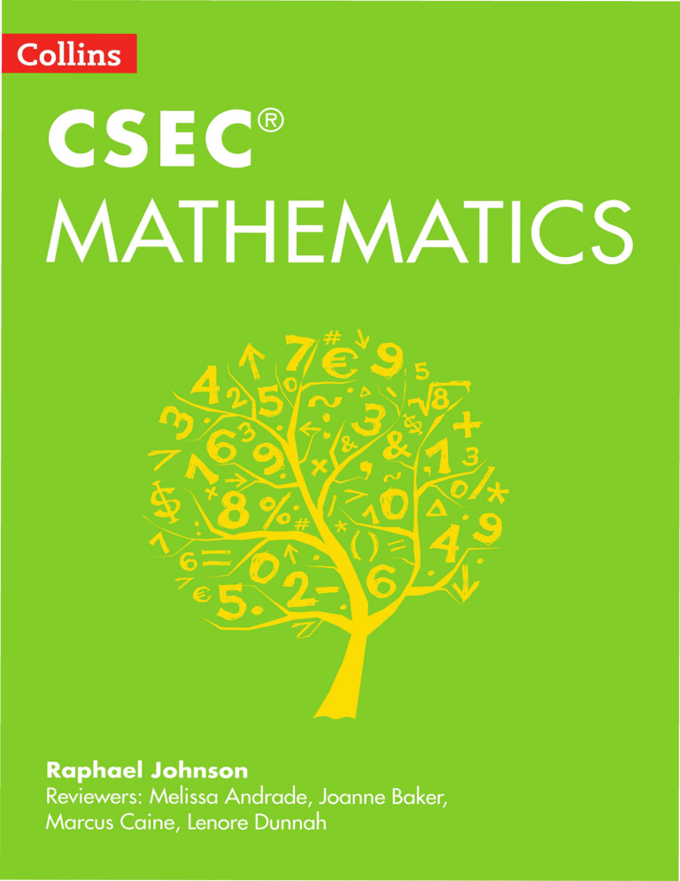 CSEC Mathematics Textbook: CXC Syllabus Coverage